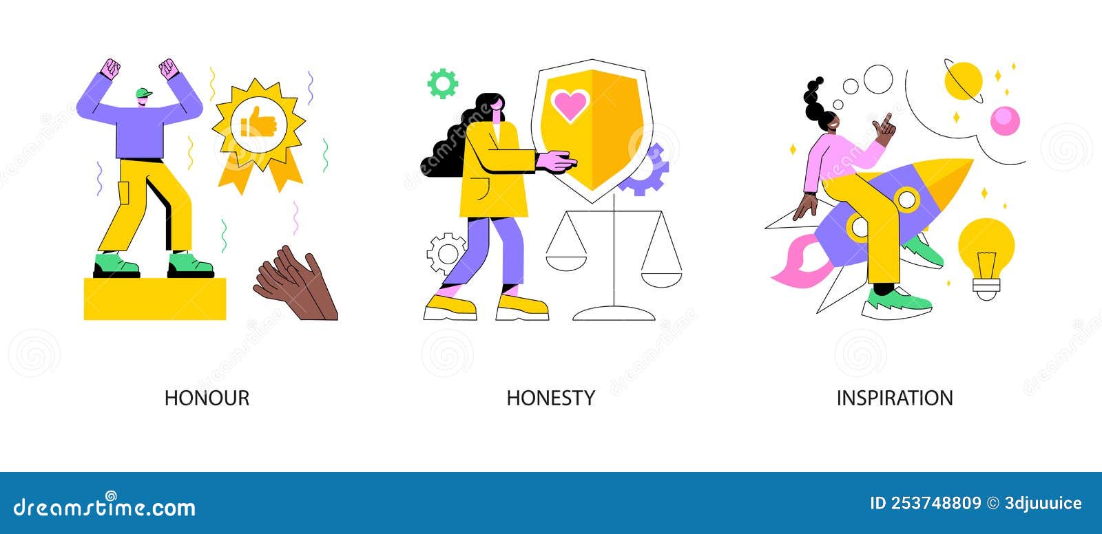 Moral Principles Abstract Concept Vector Illustrations. Stock Vector ...