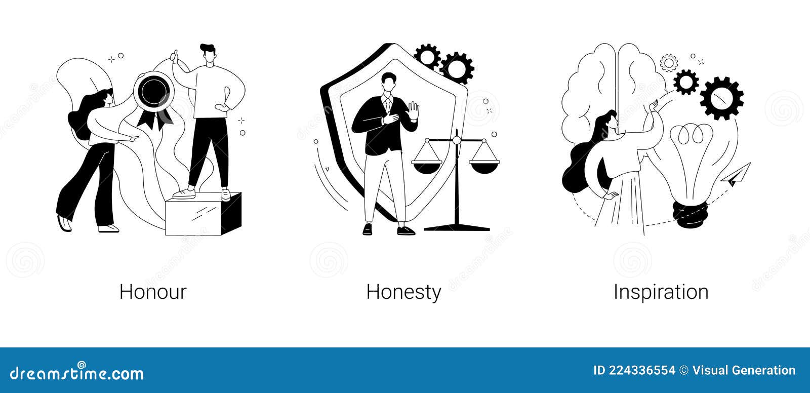 Moral Principles Abstract Concept Vector Illustrations. Stock Vector ...