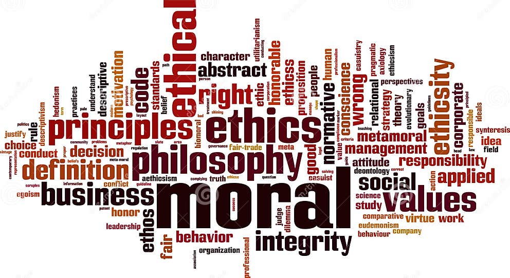Moral word cloud stock vector. Illustration of moralism - 205517783