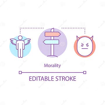 Morality concept icon stock vector. Illustration of abstract - 178648467