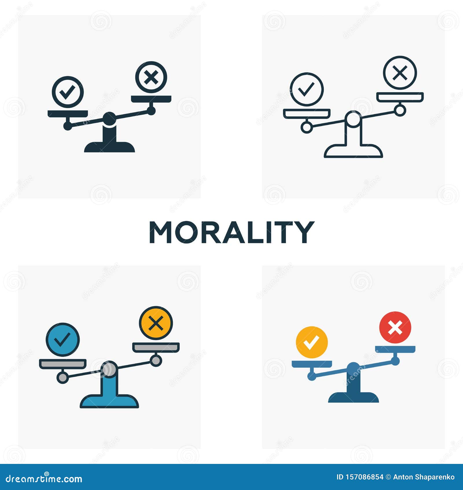 Morality Icon Vector From Ethics Concept. Thin Line Illustration Of ... Morality Icon Vector From Ethics Concept. Thin Line Illustration Of ...