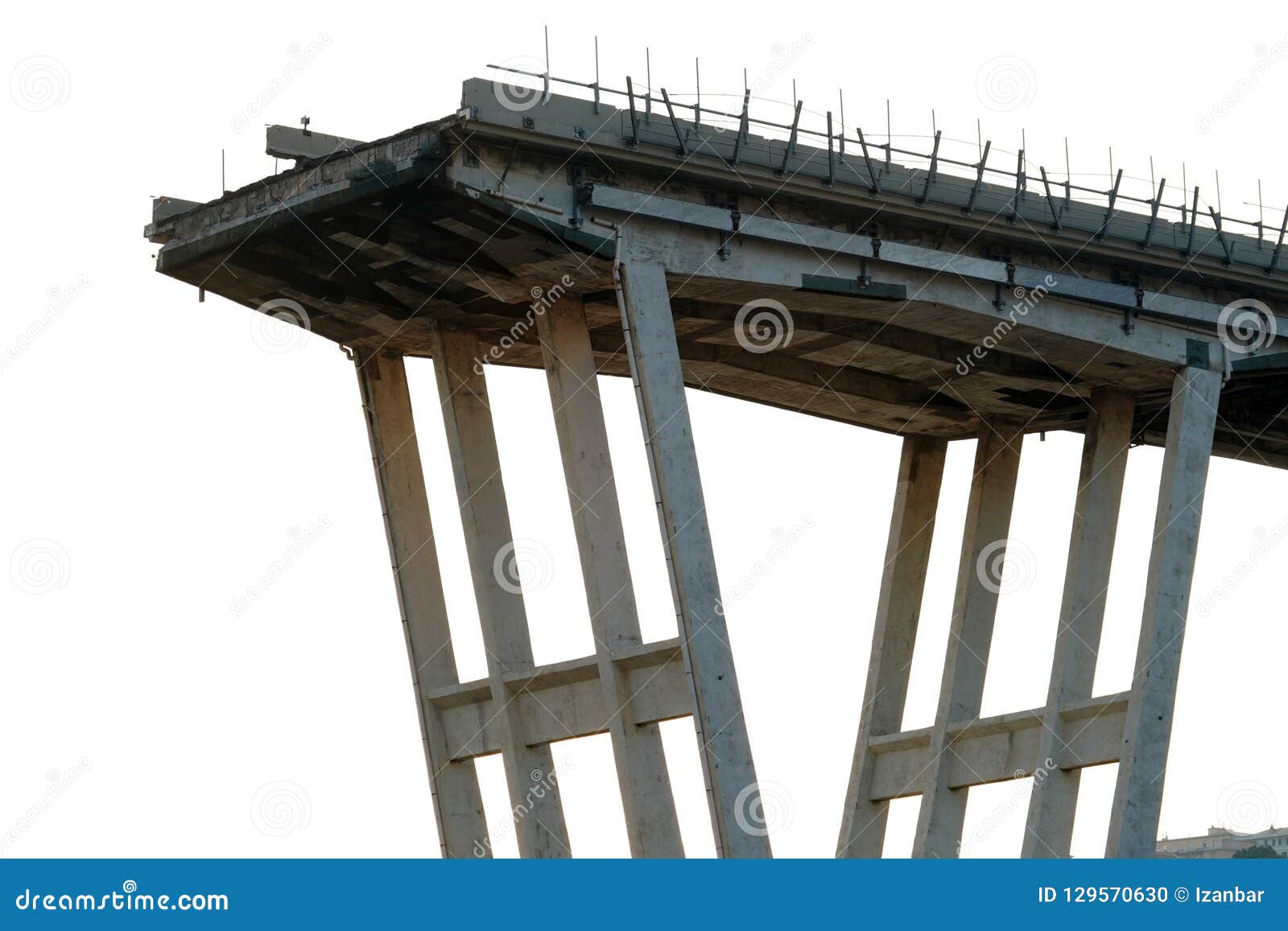 Morandi Collapsed Bridge in Genoa Stock Photo - Image of hill, bridge ...