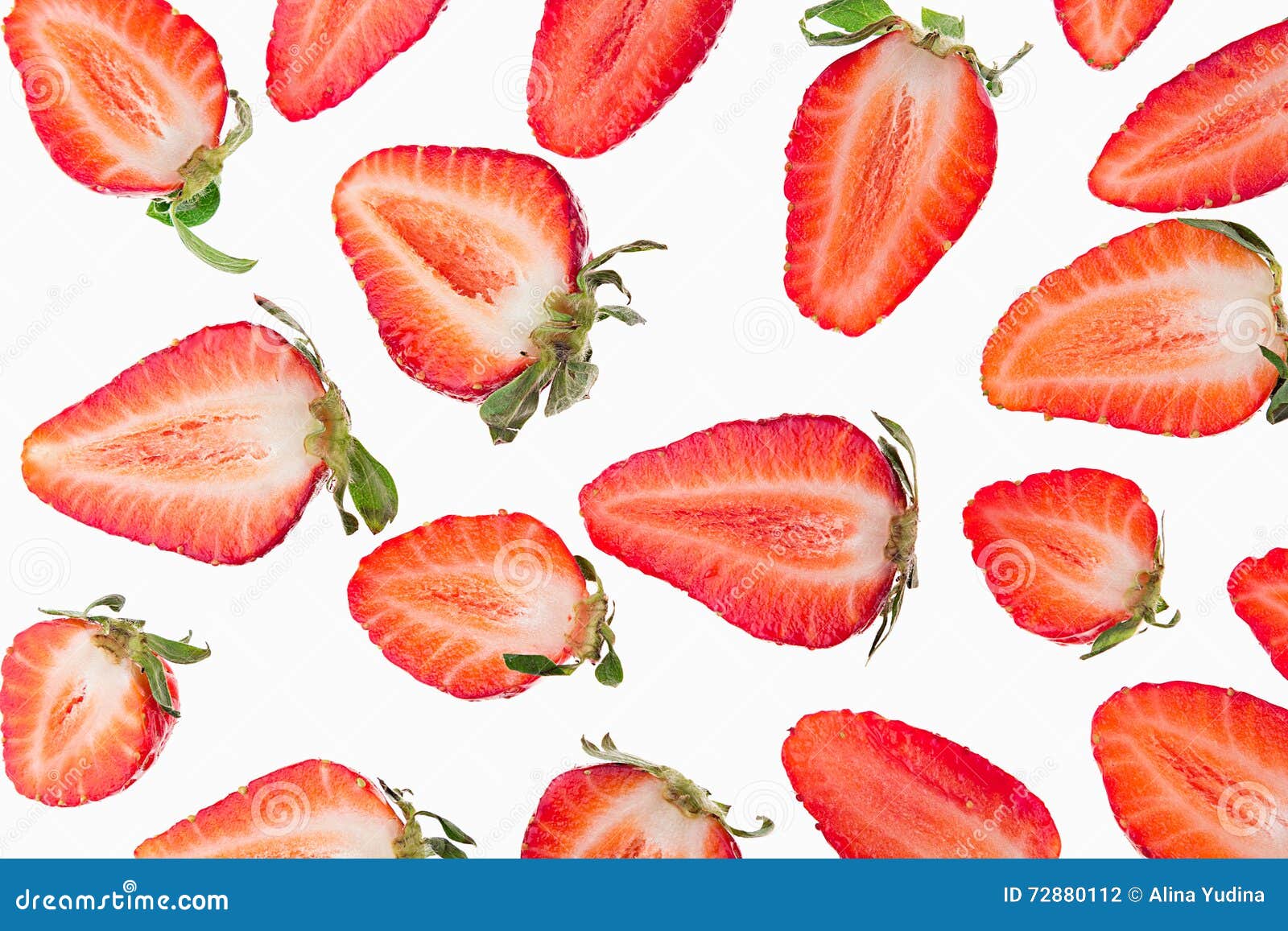 Morango Cortada Fatias Morango Sem Emenda Macro Textura Foto de Stock ...