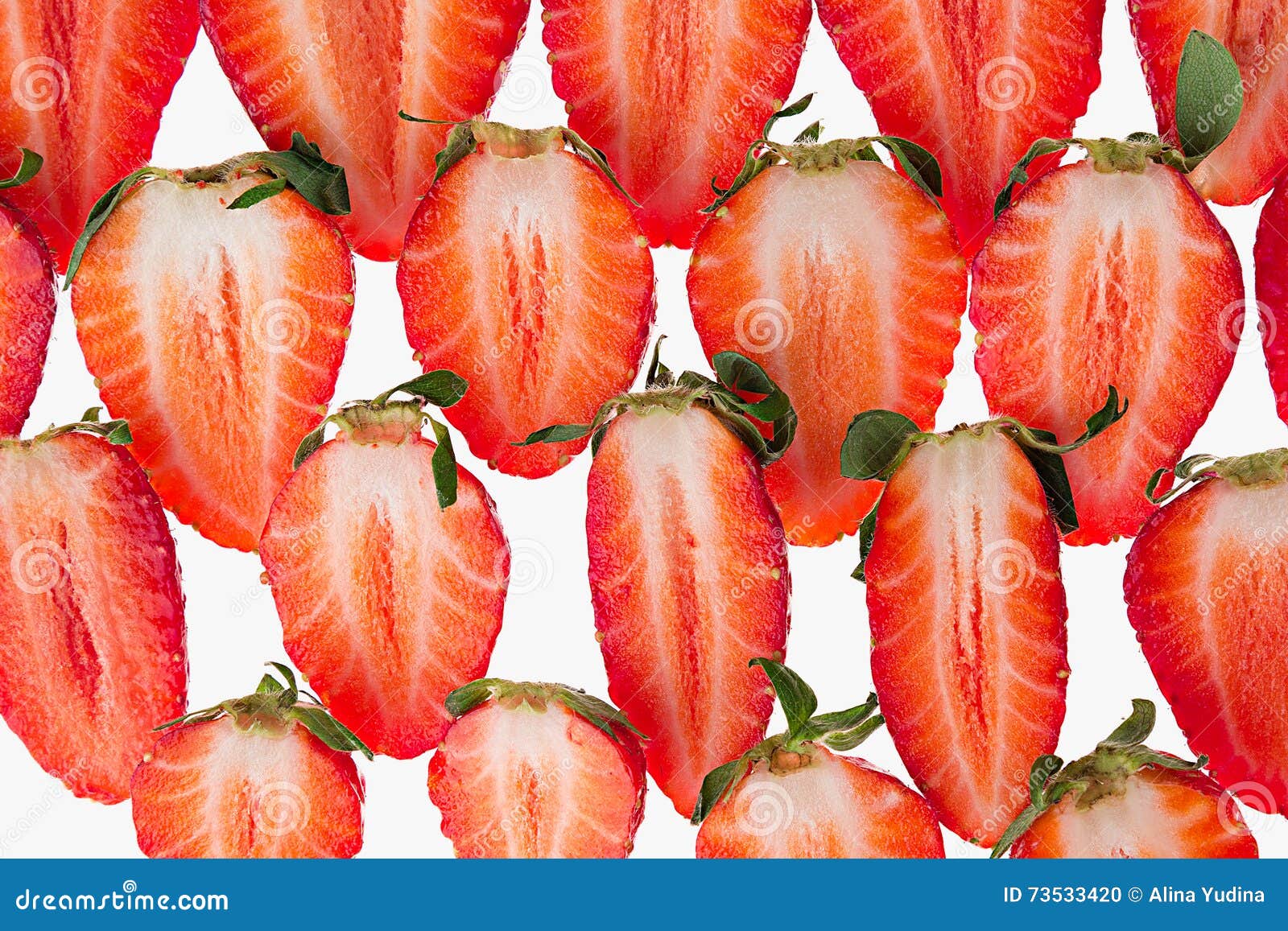 Morango Cortada Fatias Morango Sem Emenda Macro Textura Foto de Stock ...