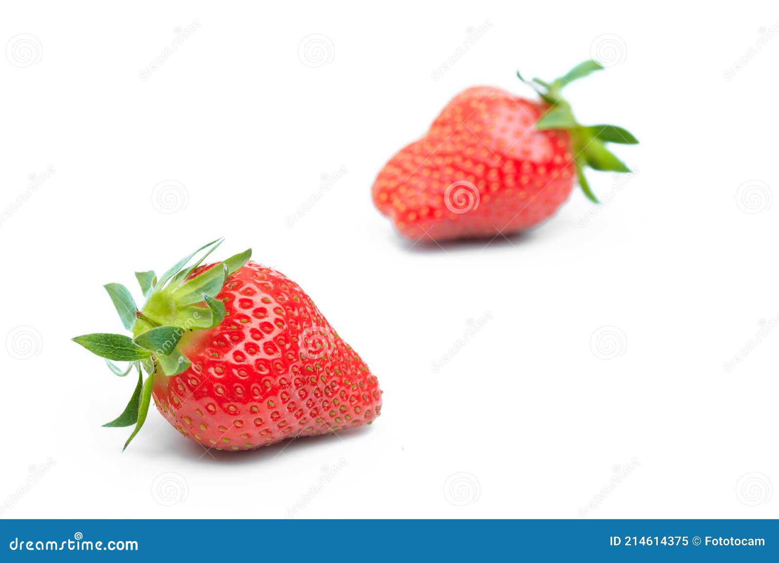 Morango De Morango Vermelho Isolado Na Imagem De Fundo Branca Imagem de ...