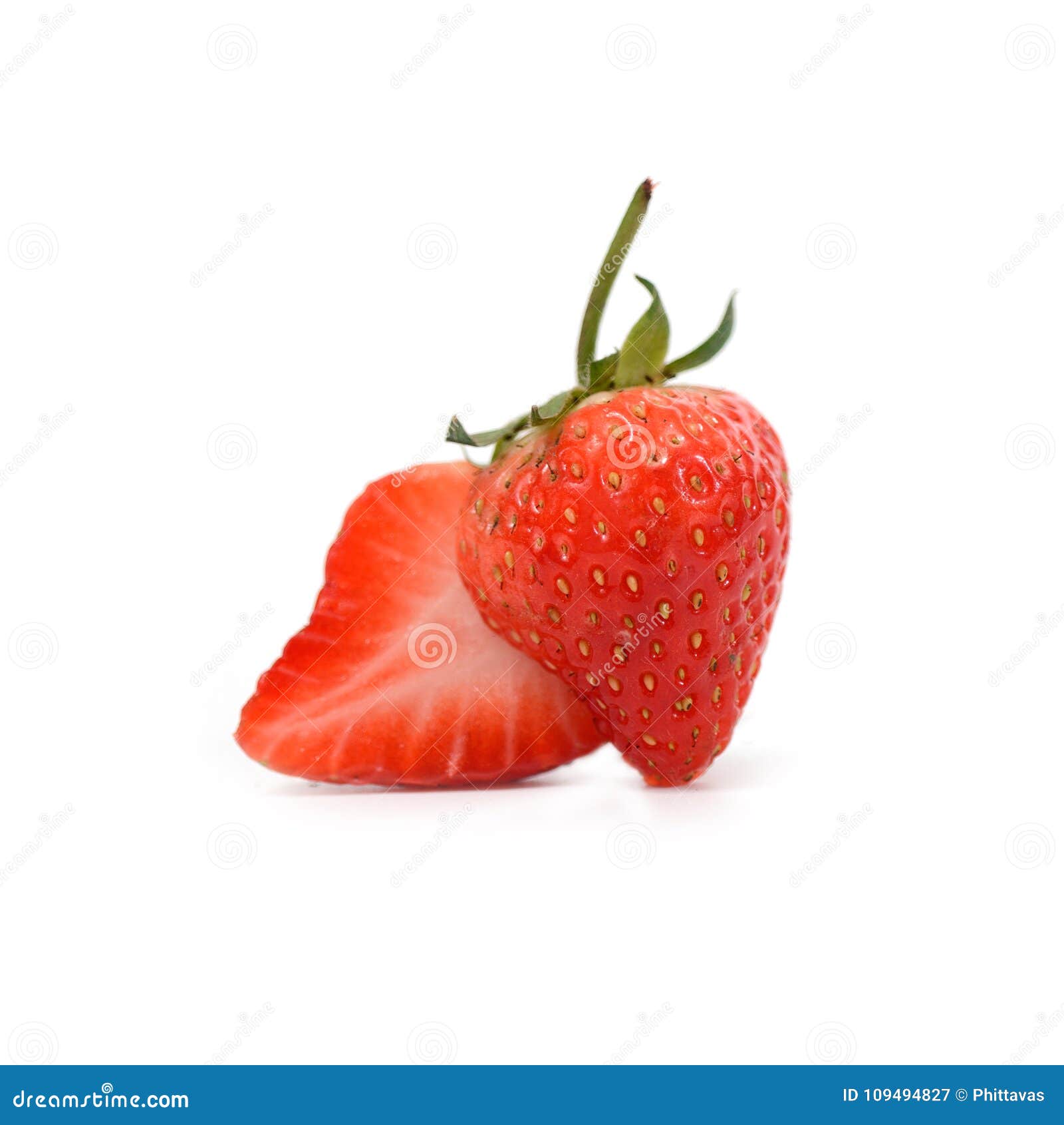 Morango Isolada No Branco Como O Fundo Imagem de Stock - Imagem de ...