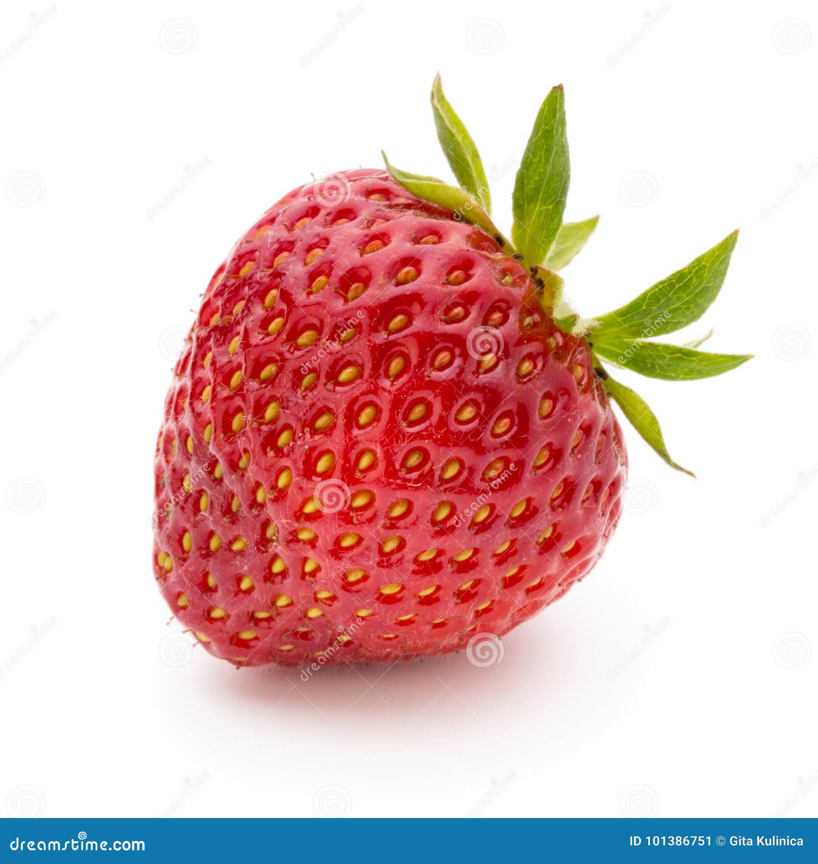 Morango Isolada No Fundo Branco Baga Fresca Imagem de Stock - Imagem de ...