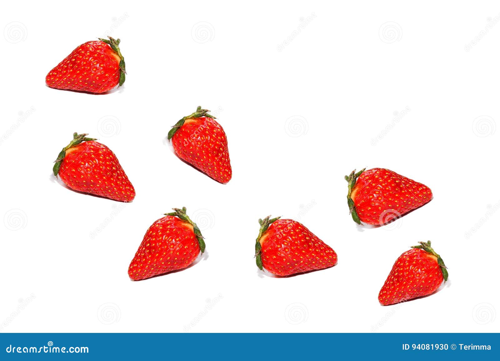 Morango no fundo branco foto de stock. Imagem de acima - 94081930