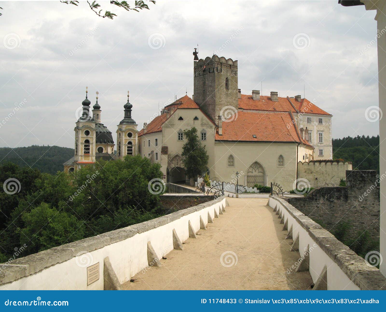 Moravian Castle Vranov Nad Dyji Stock Image - Image of history ...