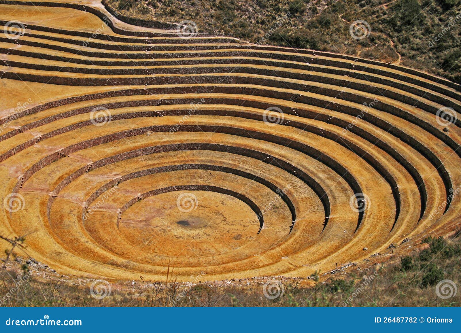 Moray, Cusco, Peru stock photo. Image of irrigation, andes - 26487782
