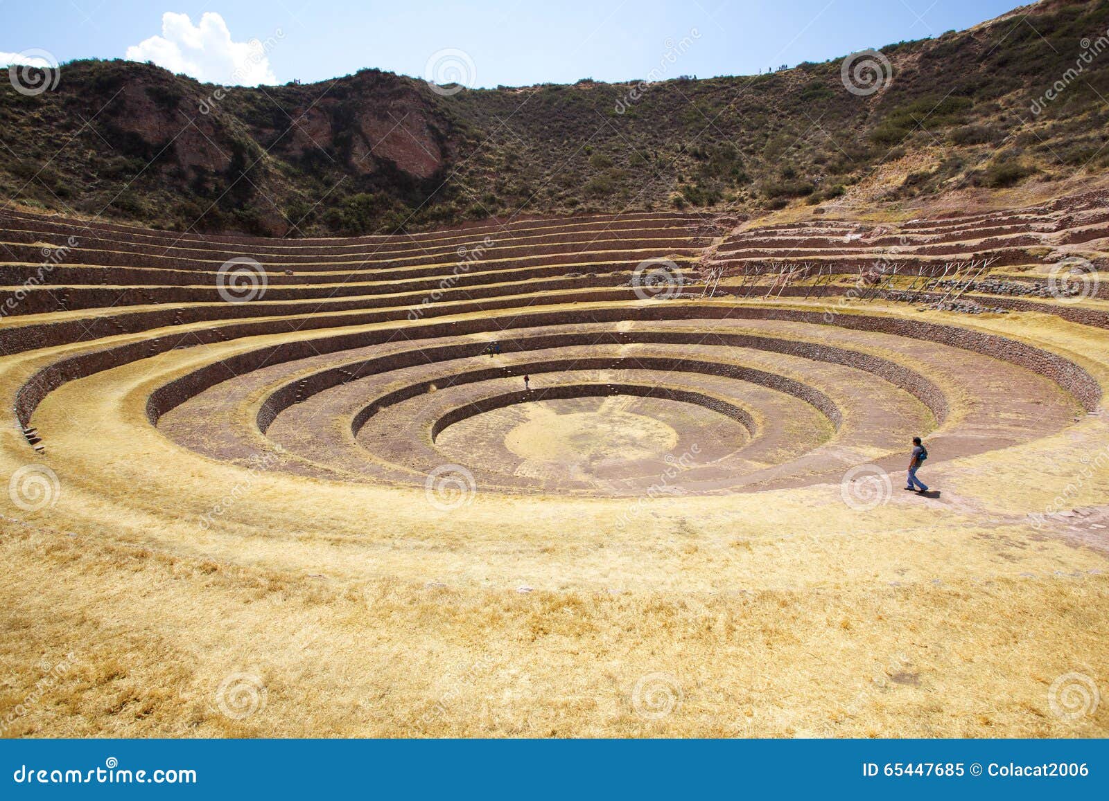 Moray, Cusco, Peru stock image. Image of archeology, architecture ...