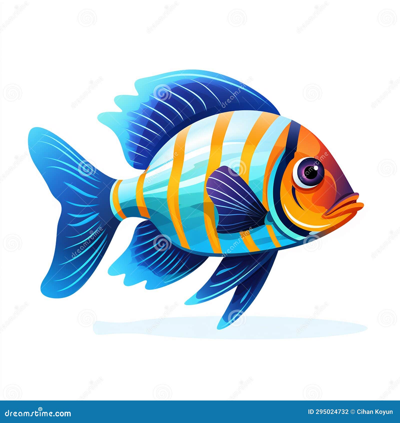 Moray Eel Drawing for Scuba Diving Magazines Stock Illustration ...