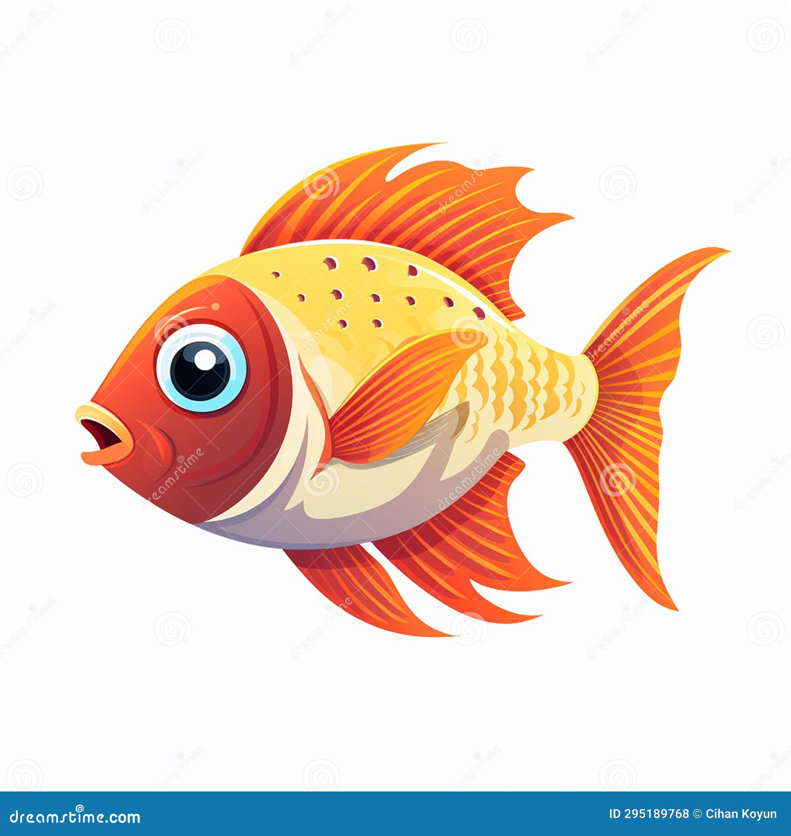 Moray Eel Swimming in Cave Digital Art Stock Illustration ...