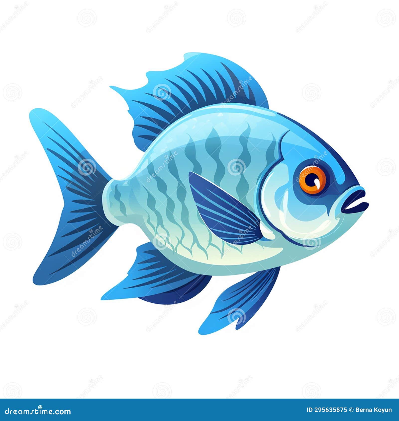 Moray Eel Swimming in Cave Digital Art Stock Illustration ...