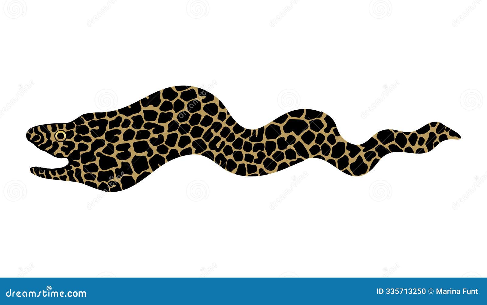 Moray Icon, Simple Drawing Of Conger Eel Spotted Fish Vector Illustration | CartoonDealer.com ...