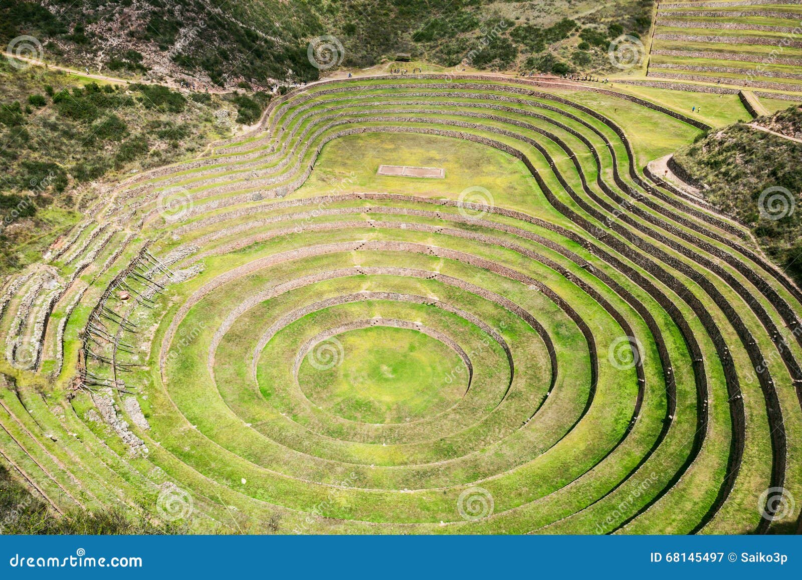 Moray inca ruins stock image. Image of circular, farming - 68145497