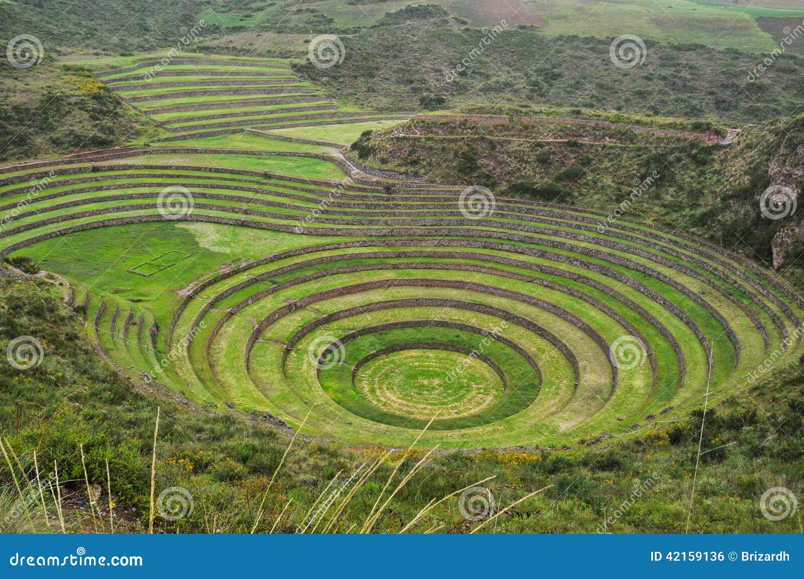 Moray Inca s ruins, Peru stock photo. Image of landscape - 42159136