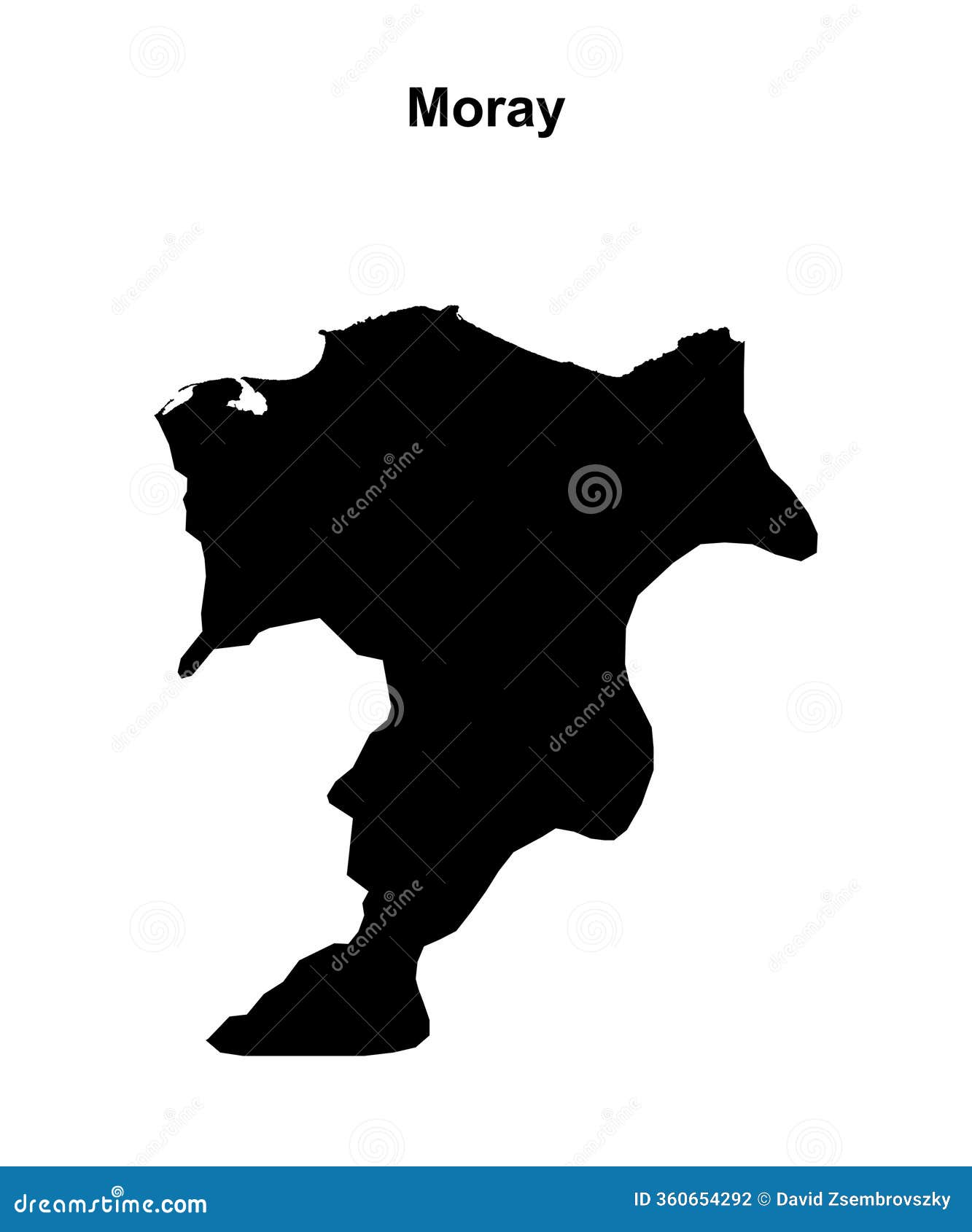 Moray Outline Map Cartoon Vector | CartoonDealer.com #323681197