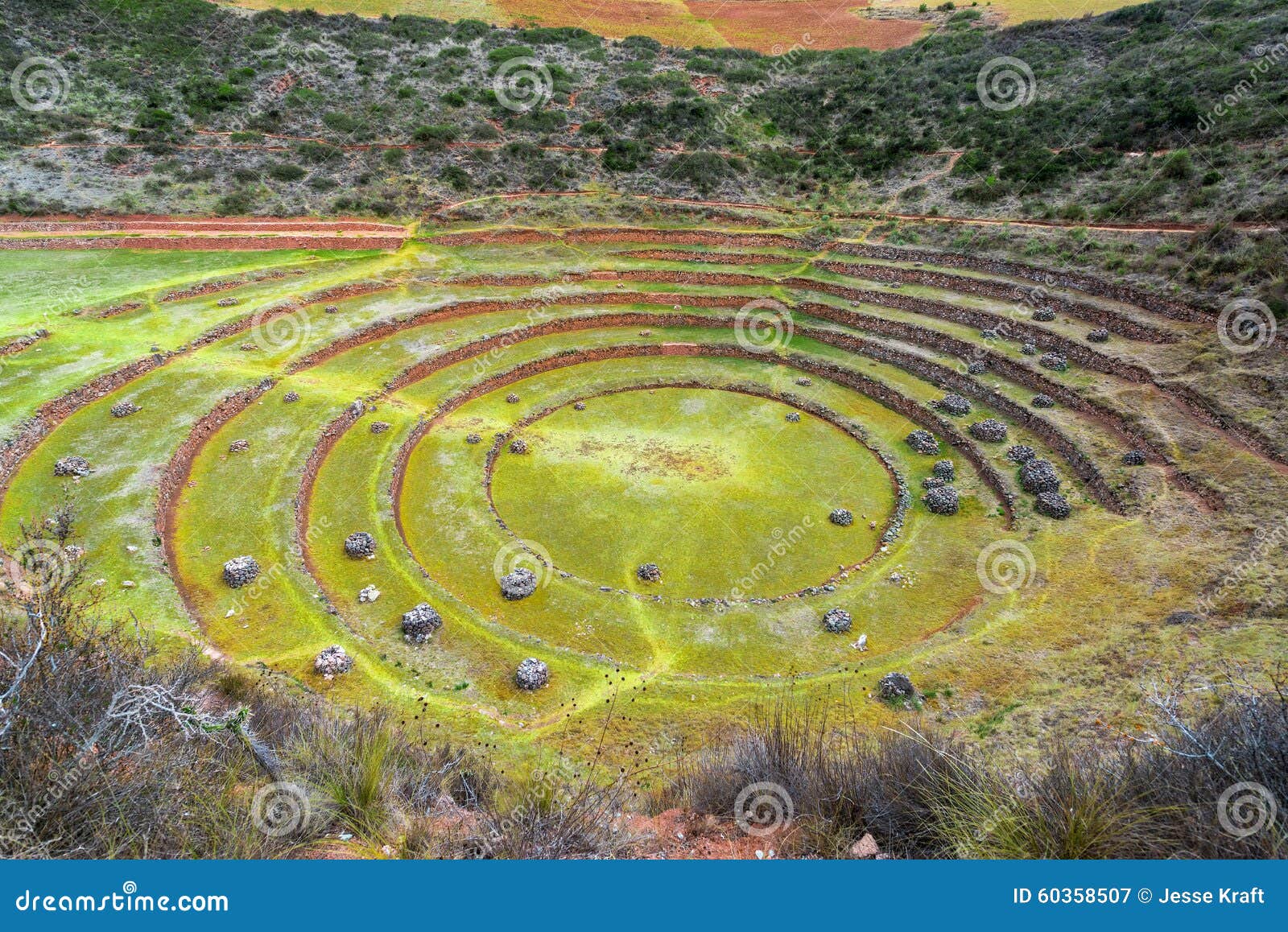 Moray Ruins in Peru stock image. Image of sacred, terraces - 60358507