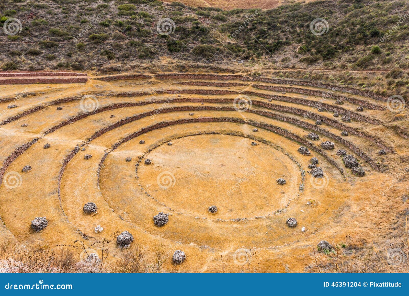 Moray Ruins Peruvian Andes Cuzco Peru Stock Photo - Image of andean ...