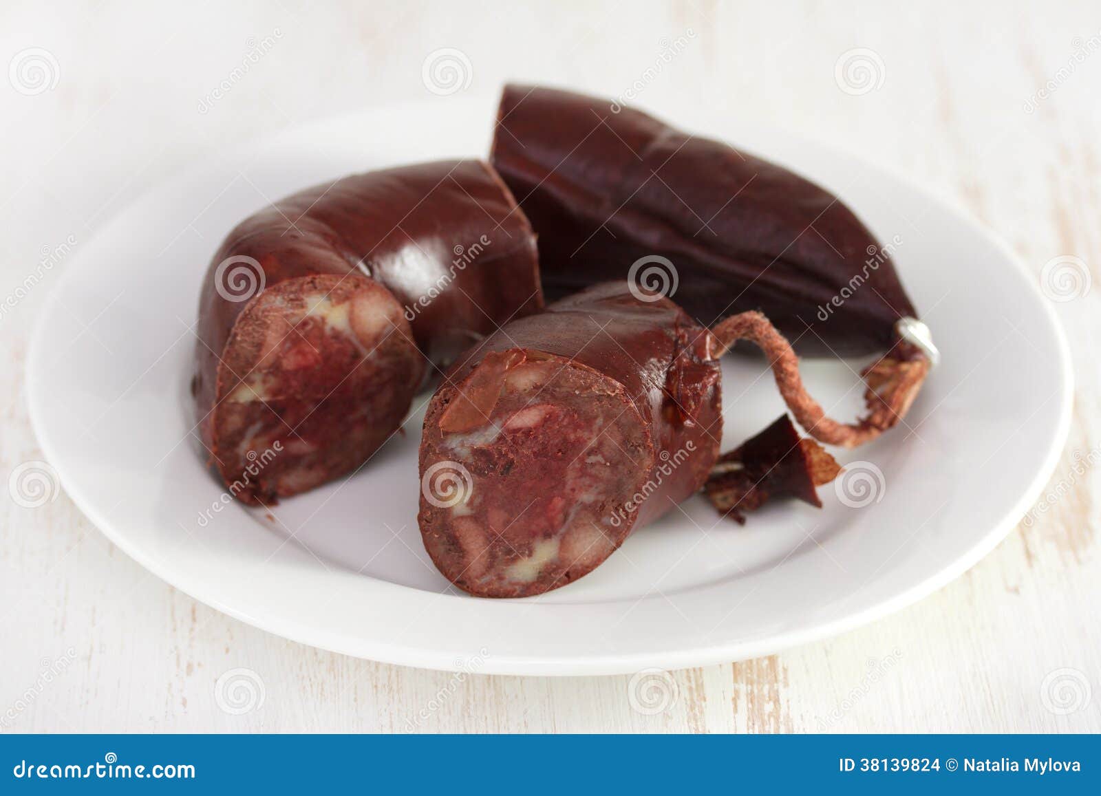 Morcela in plate stock photo. Image of rustic, delicious - 38139824
