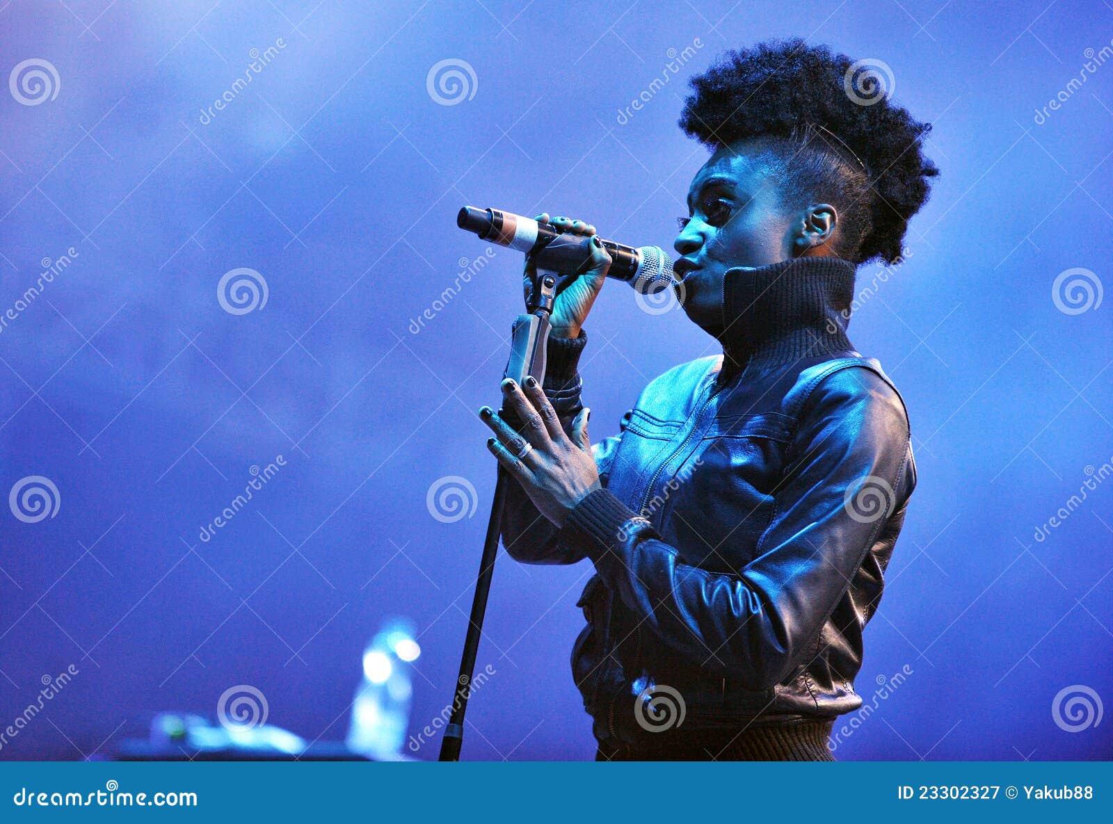 Morcheeba editorial photography. Image of microphone - 23302327
