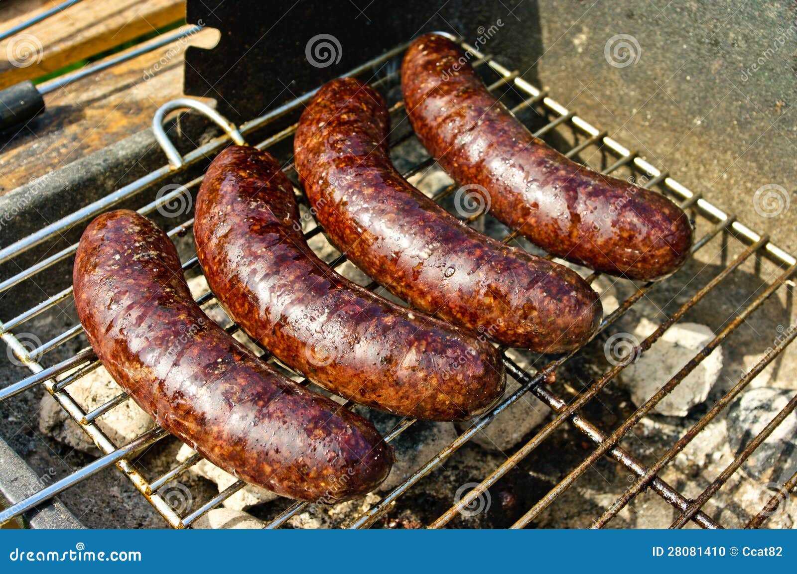 Morcilla Durante La Preparación Foto de archivo - Imagen de verano ...