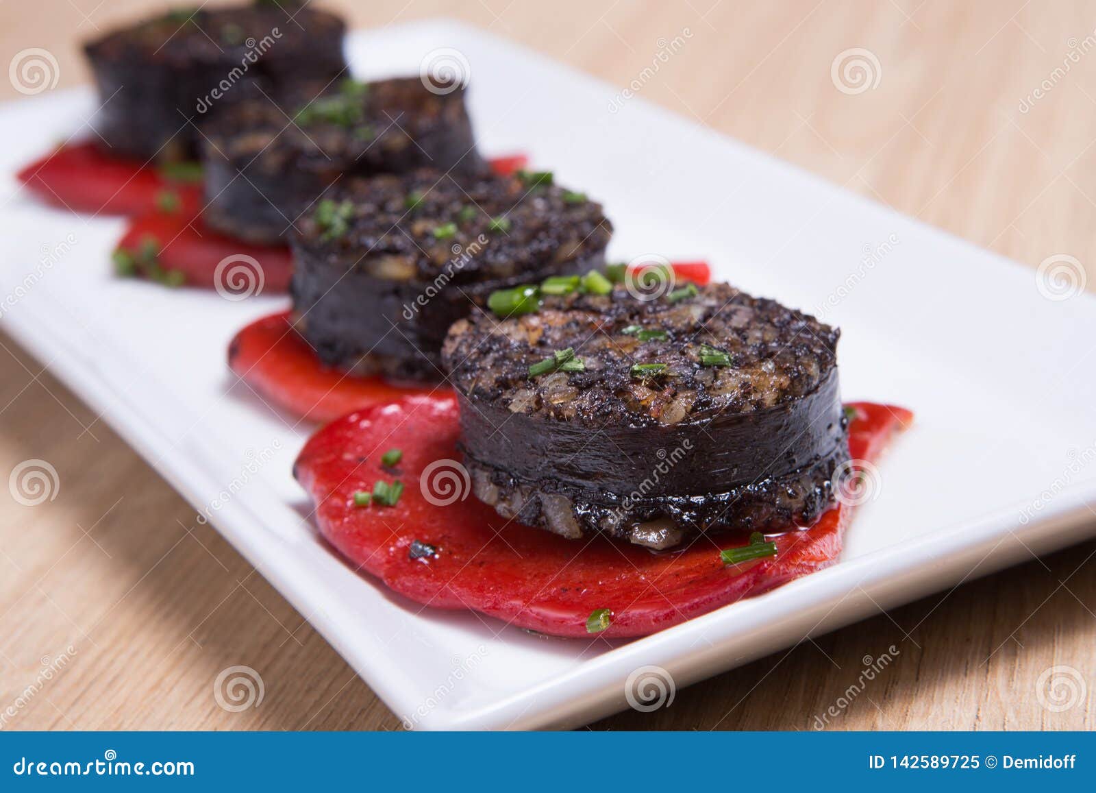 Morcilla stock image. Image of spanish, black, gourmet - 142589725