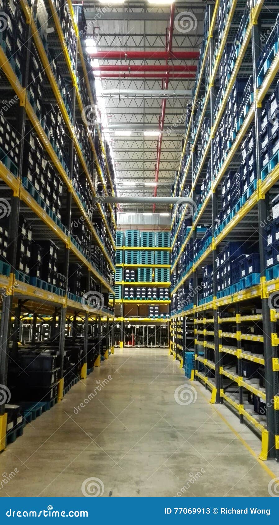 The Morden Warehouse for Storing Purchasing Parts Stock Image - Image ...