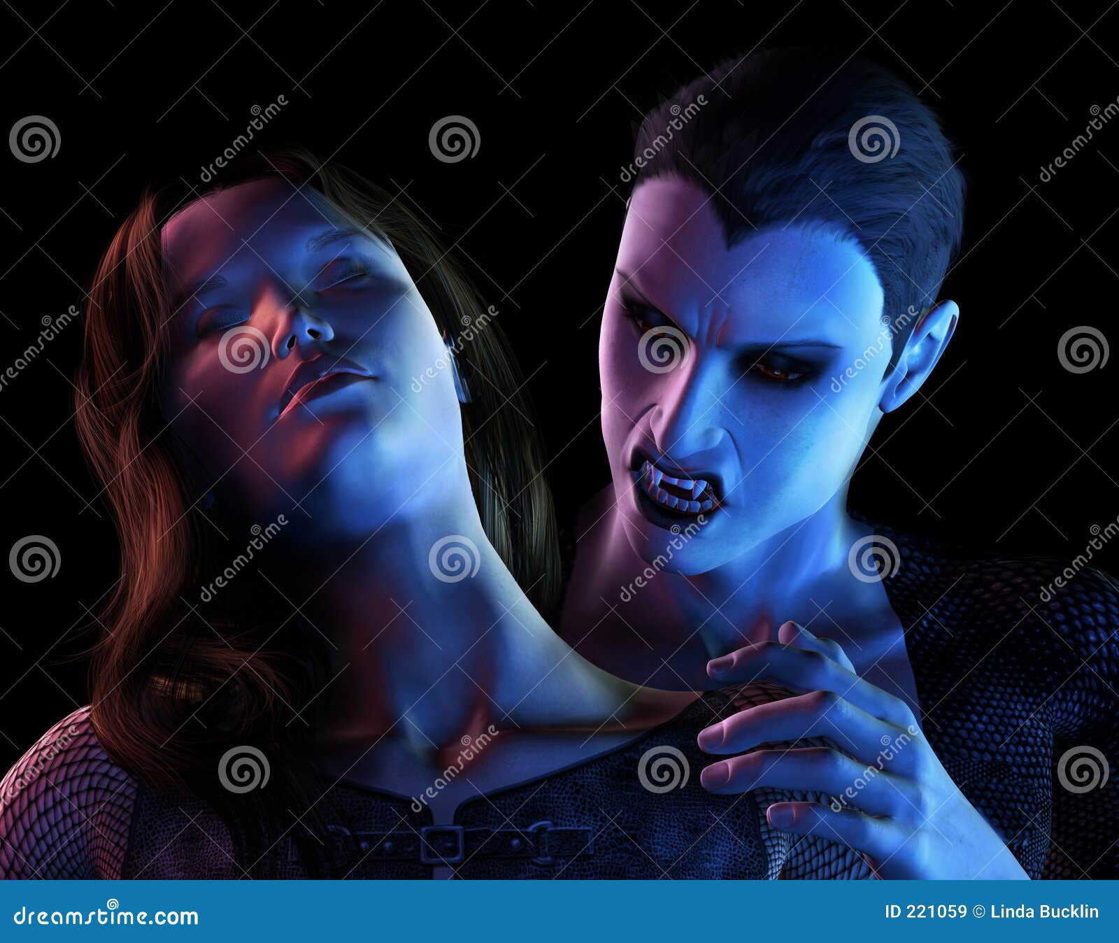 Mordida do vampiro ilustração stock. Ilustração de mordido - 221059