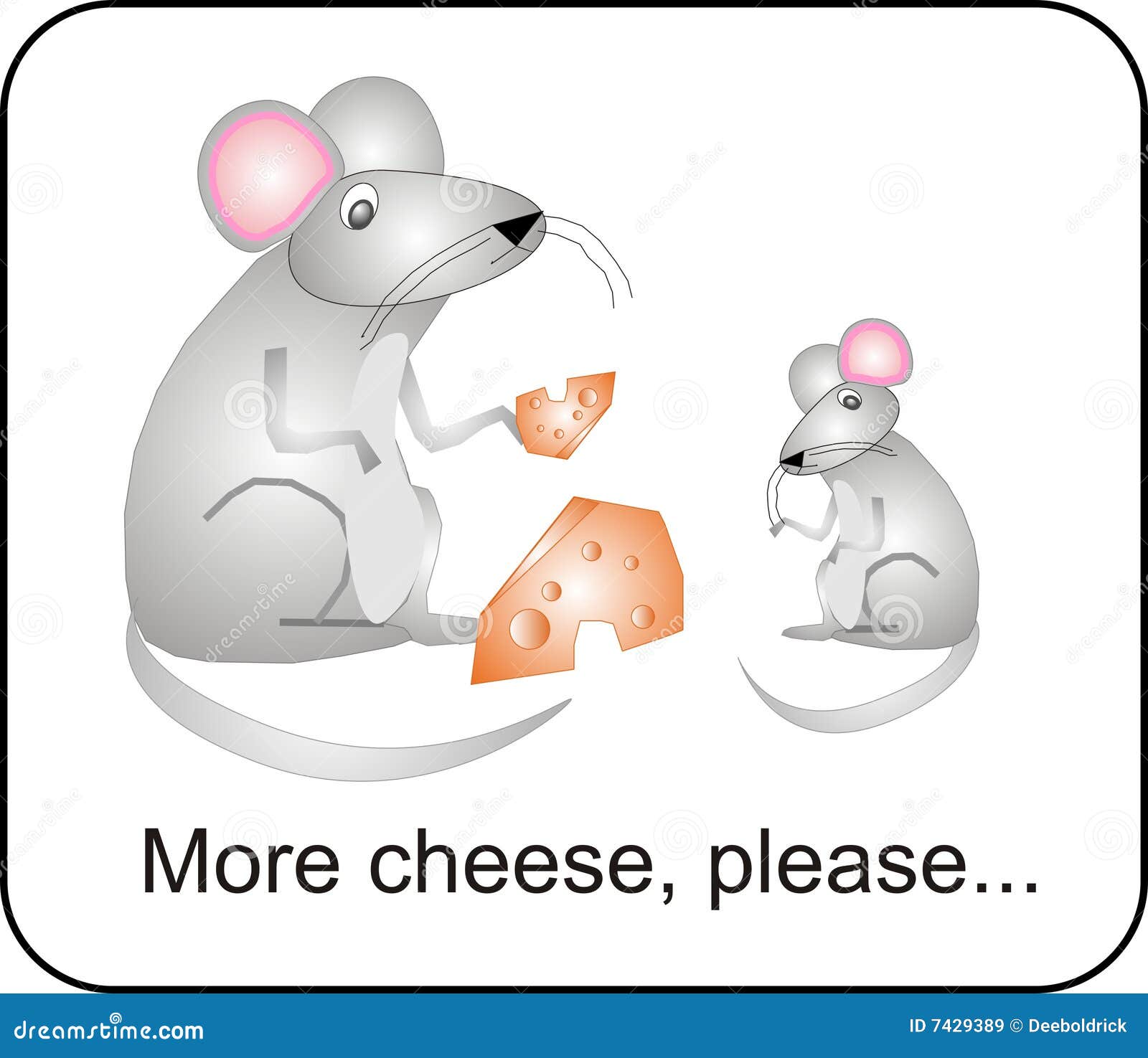 More Cheese..Please stock vector. Illustration of animated - 7429389