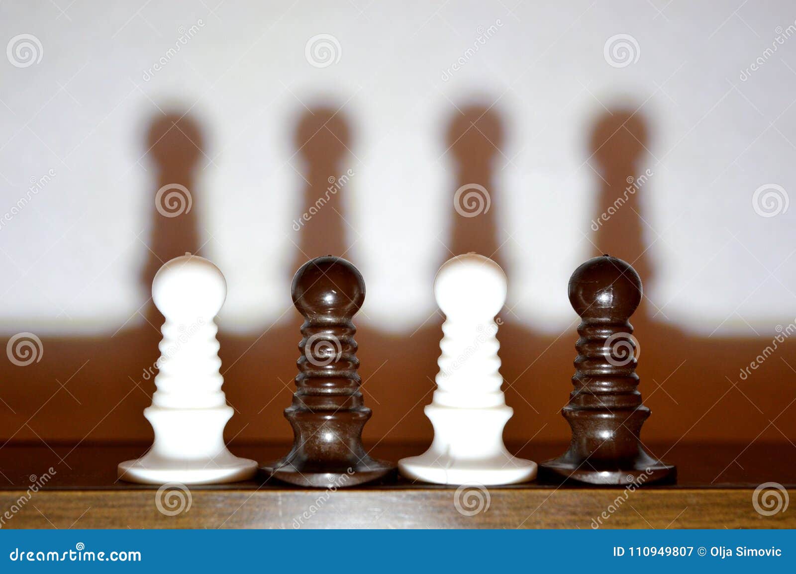 More chess pieces stock image. Image of brown, reflection - 110949807