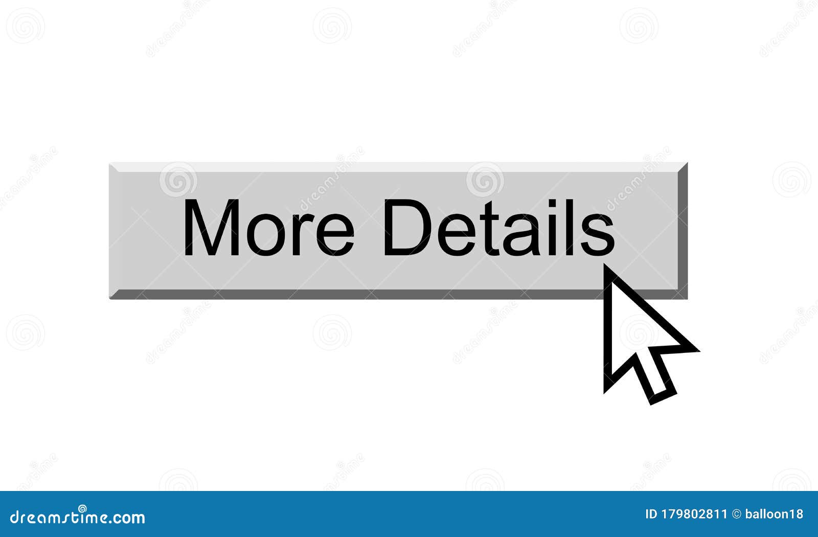 More details button stock illustration. Illustration of cursor - 179802811