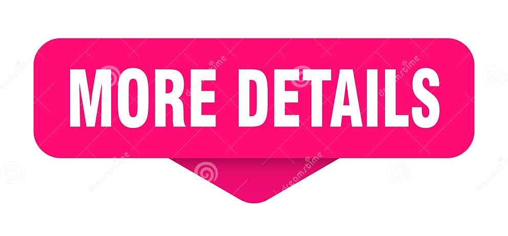 More Details Sticker. More Details Sign on Transparent Background Stock ...