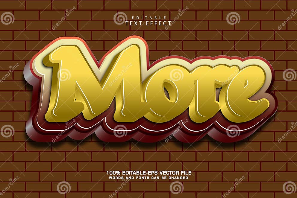 More Editable Text Effect 3 Dimension Emboss Modern Style Stock Vector ...
