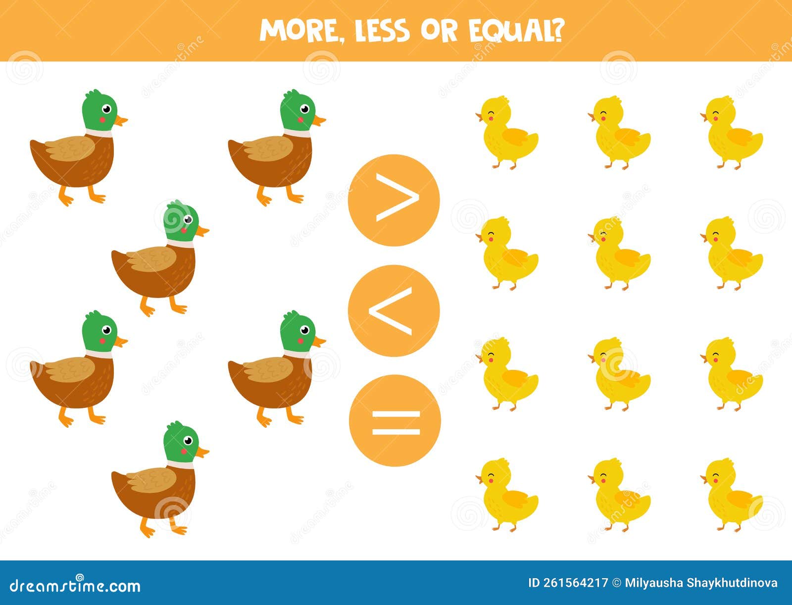 The Set Of Ducks And Ducklings. Cartoon Vector | CartoonDealer.com ...