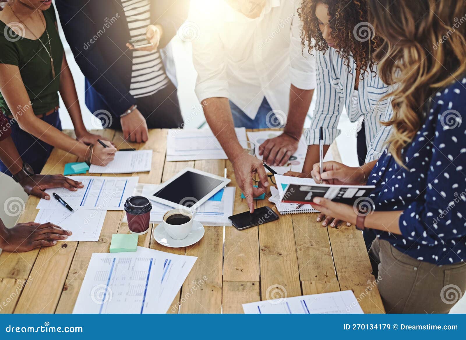 More Hands Equals More Work Being Done. a Group of Unrecognizable ...