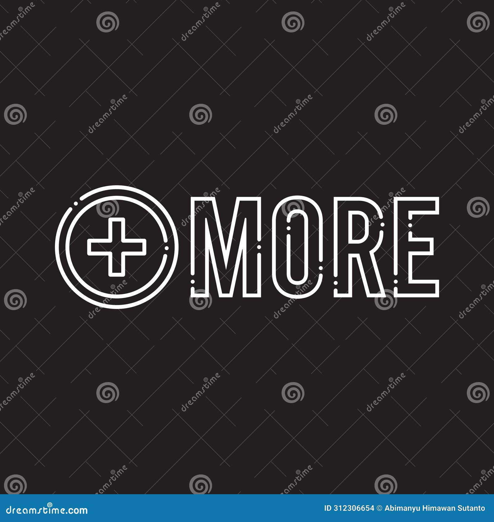 More icon vector stock vector. Illustration of lined - 312306654