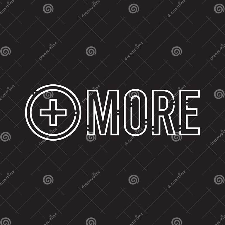 More icon vector stock illustration. Illustration of alert - 312306654