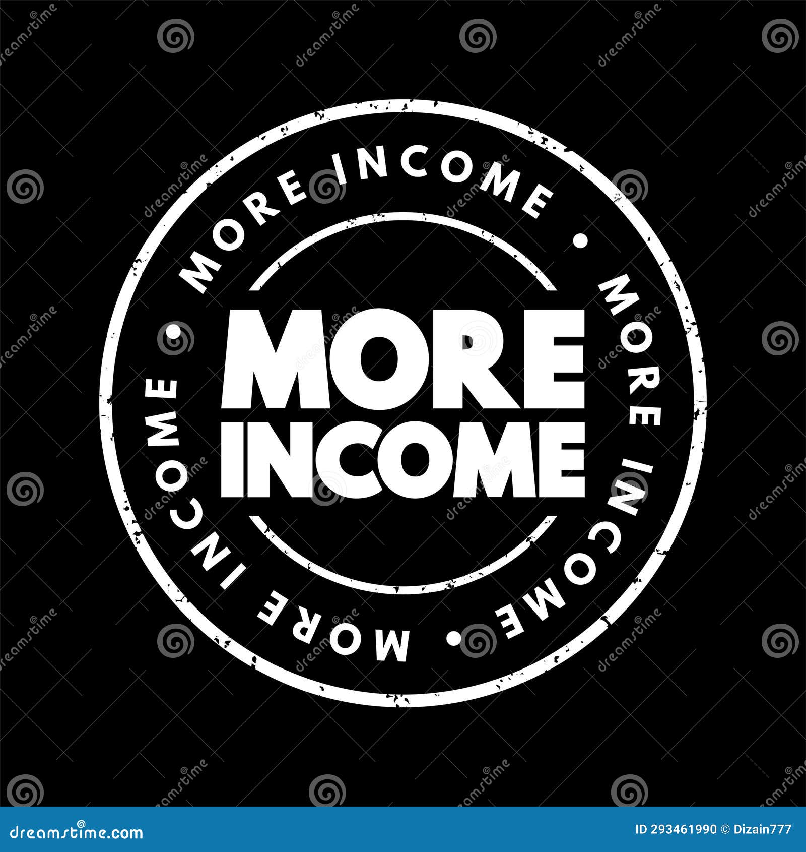 More Income Text Stamp, Concept Background Stock Illustration ...