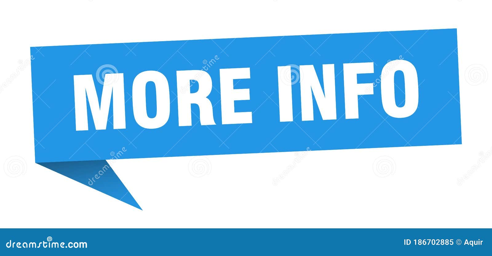 More Info Banner. More Info Speech Bubble Stock Vector - Illustration ...