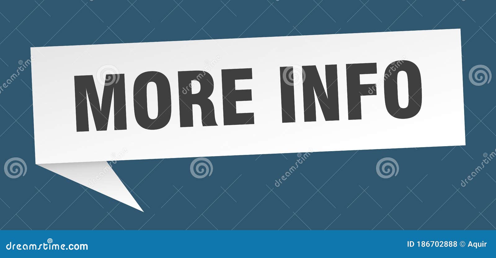 More Info Banner. More Info Speech Bubble Stock Vector - Illustration ...