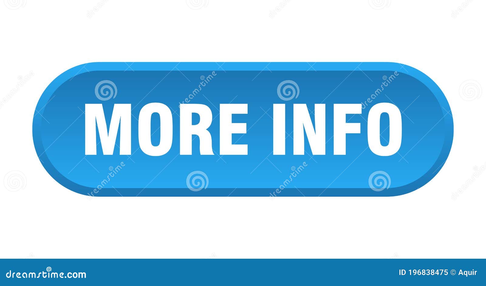 More Info Button. Rounded Sign on White Background Stock Vector ...