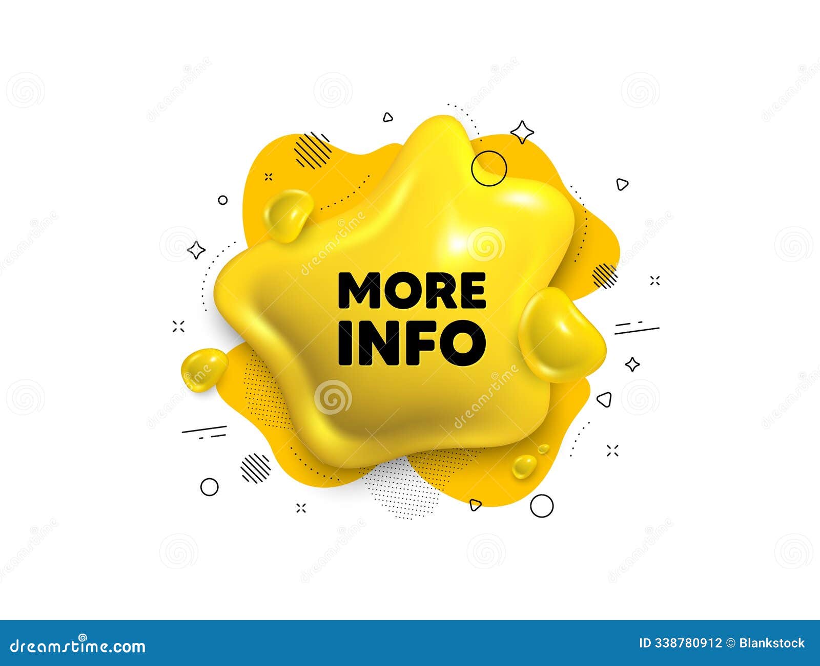 More Info Symbol. Navigation Sign. Abstract Liquid 3d Shape. Vector ...