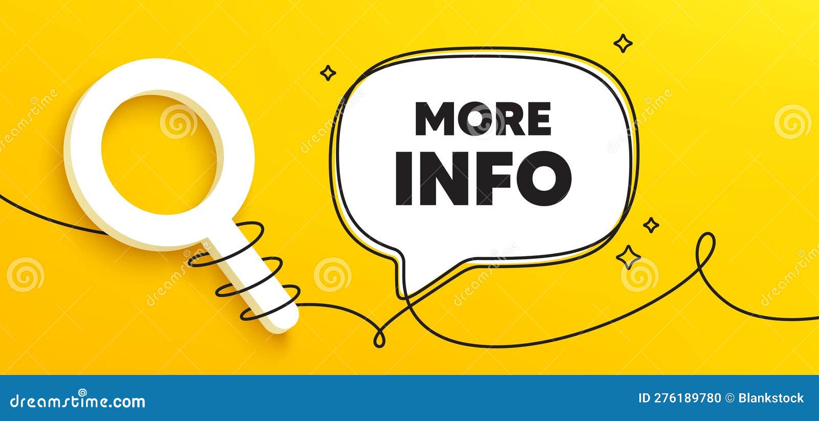 More Info Symbol. Navigation Sign. Continuous Line Chat Banner. Vector ...