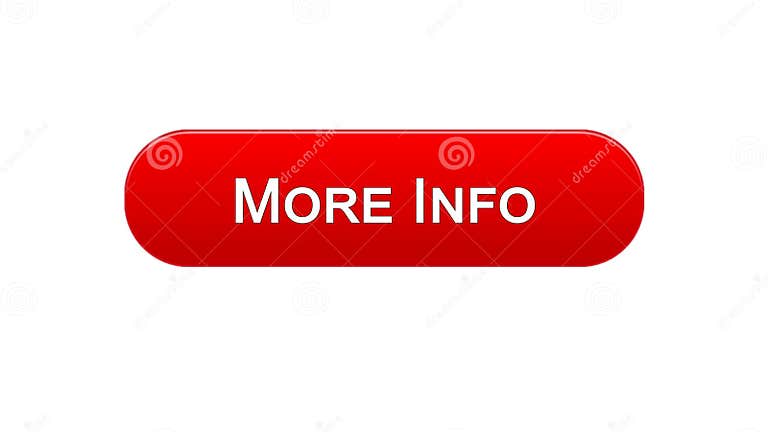 More Info Web Interface Button Red Color, Internet Site Design ...
