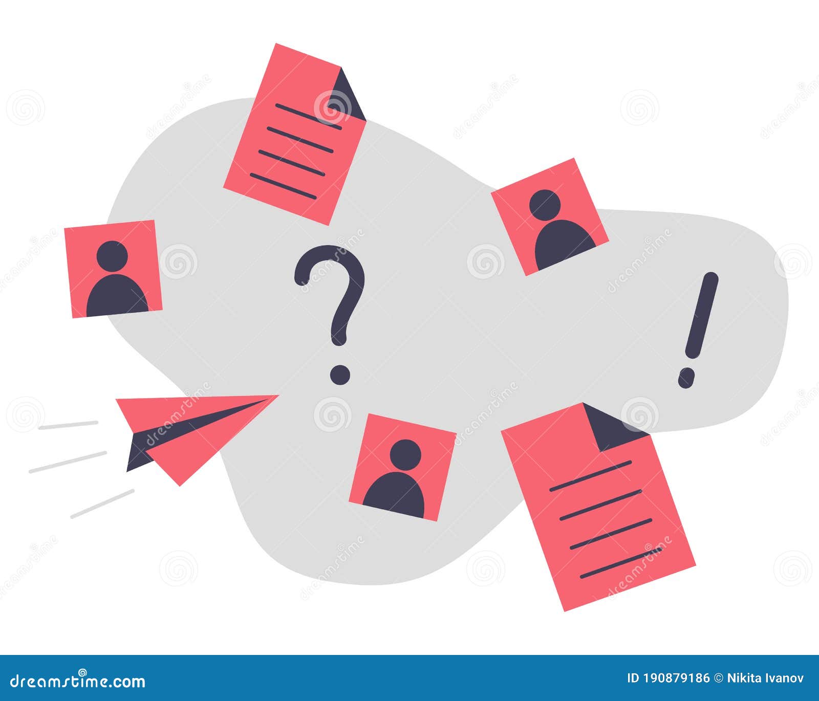 More Information Concept Vector Illustration. Paper Documents, Avatar ...