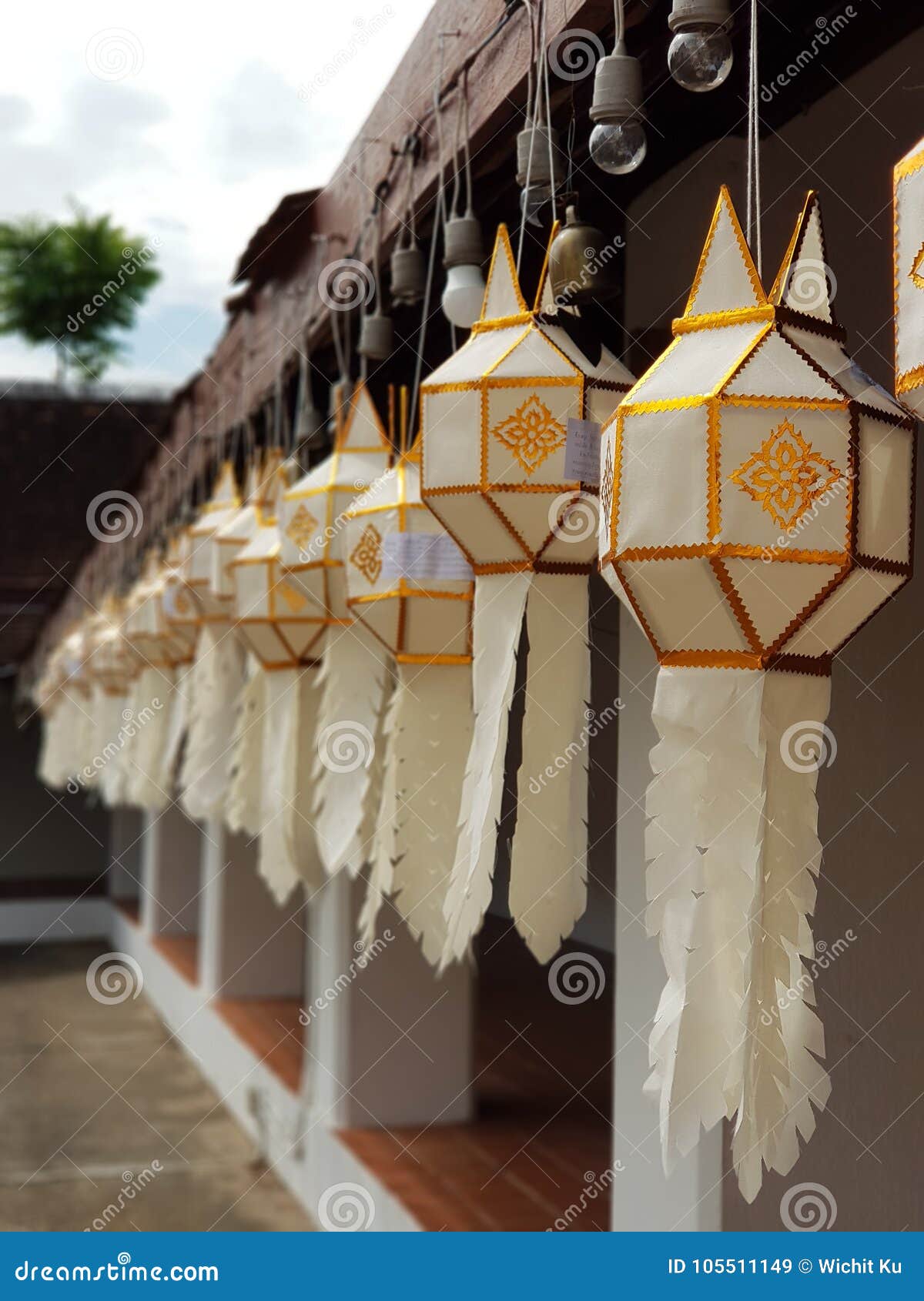 Northern lantern in temple editorial stock image. Image of temple ...