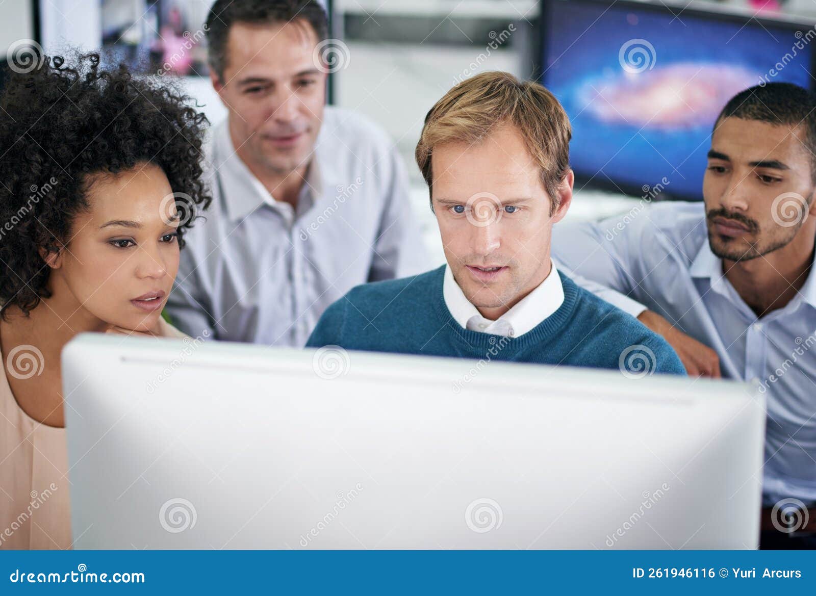 More Minds Mean More Ideas. a Group of Creative Businesspeople Working ...