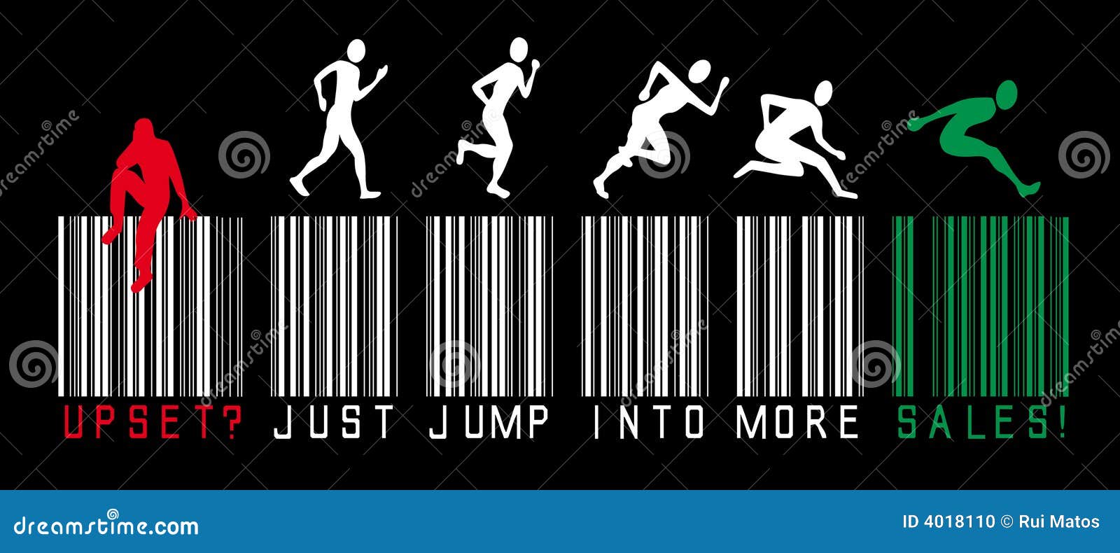 More Sales - Silhouettes Illus Stock Vector - Illustration of advertise ...